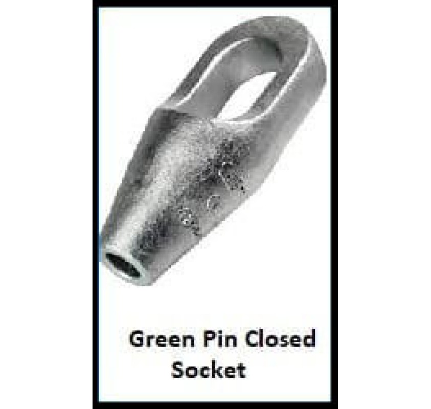 Green Pin Closed Socket - Rope Services Direct